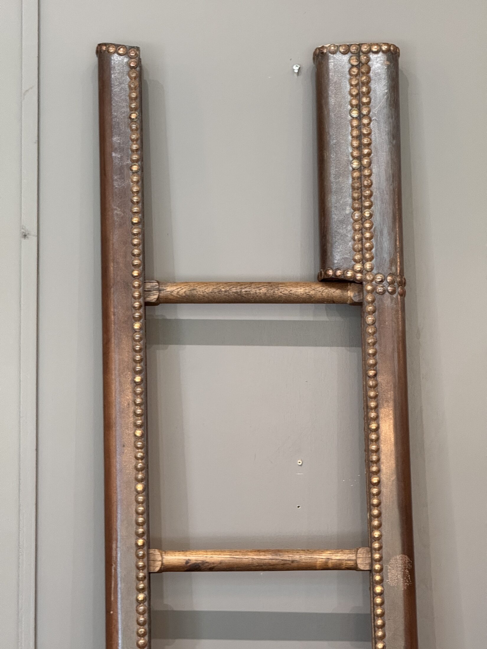 Early 20th Century English Leather-Clad Folding Pole Ladder | Comer ...